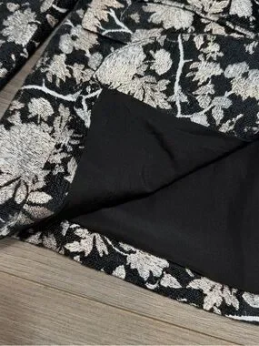Joe Fresh | Jackets & Coats | Joe Fresh Black Metallic Floral Blazer ...